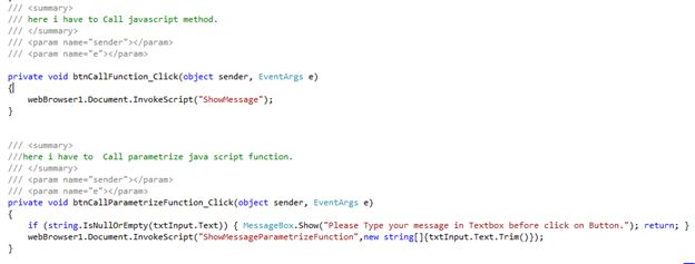 Use Javascript Function In C Windows Application 3924